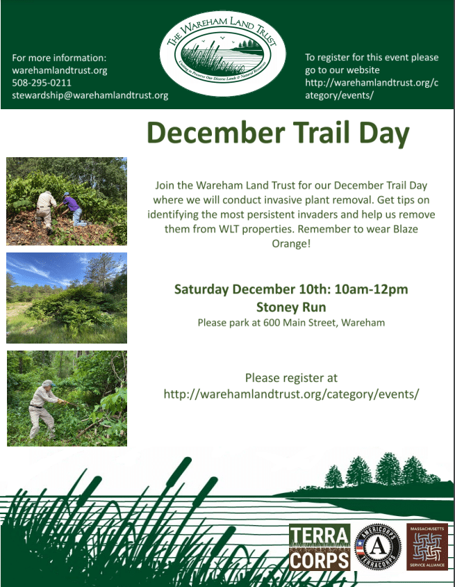 December Trail Day Wareham Land Trust