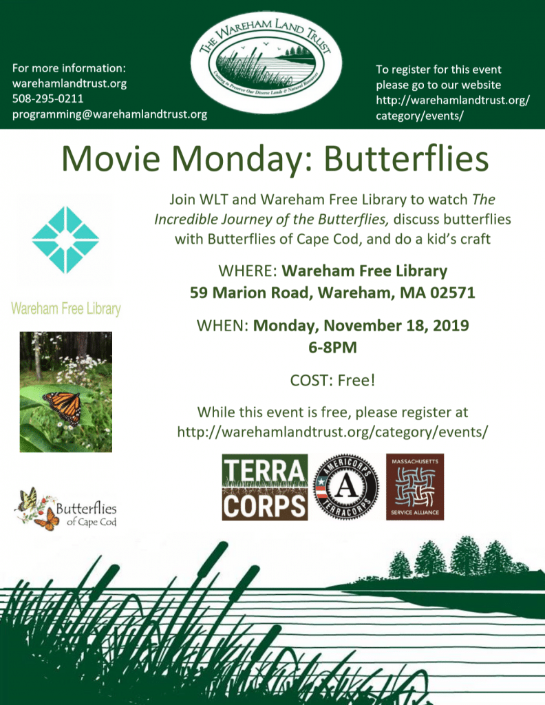 11/18/19 First Monthly Movie Monday in partnership with the Wareham ...